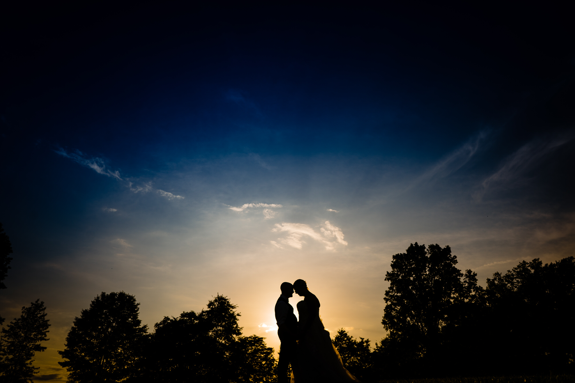 Planning for Sunset Portraits - Seth and Beth Wedding Photography