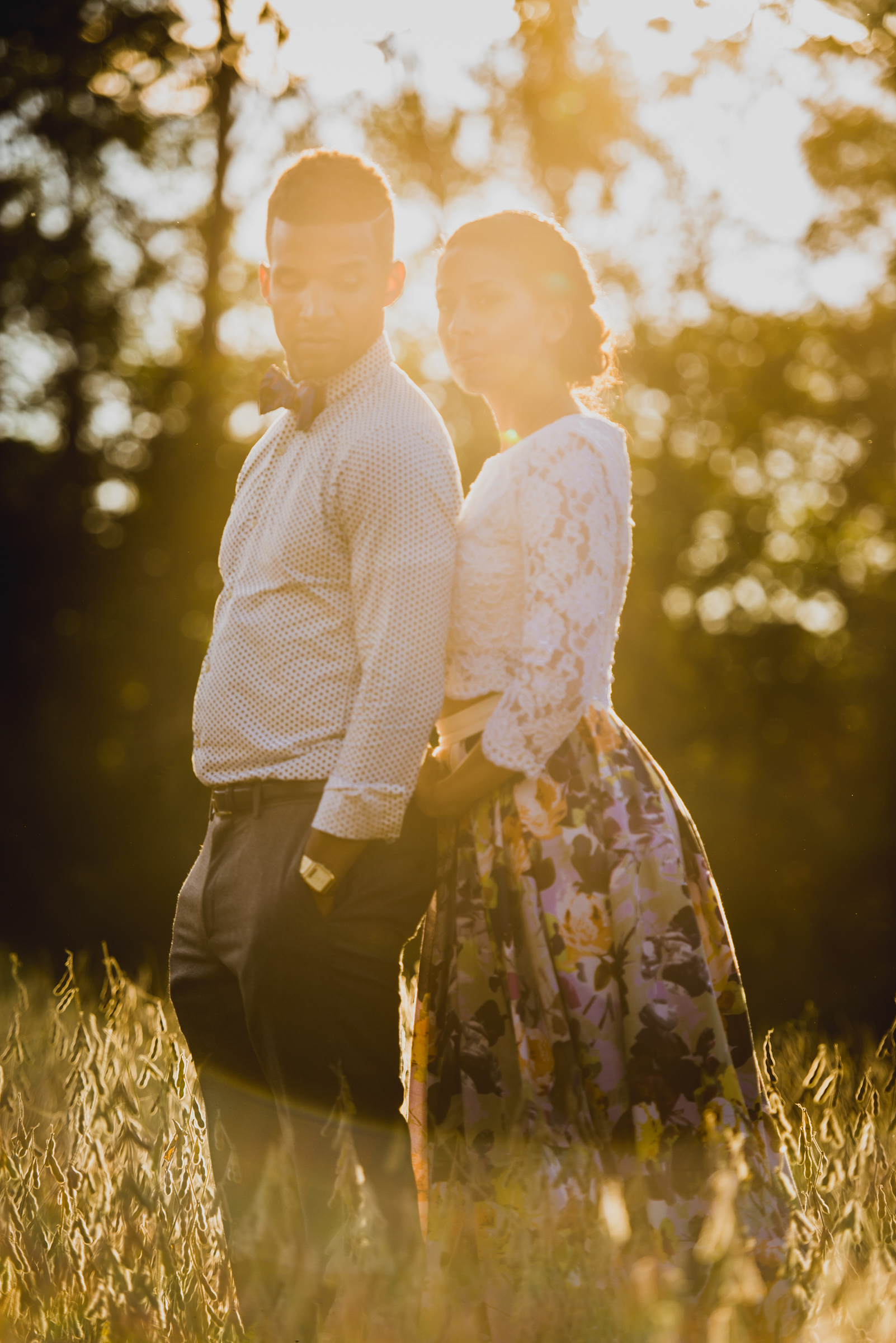Planning for Sunset Portraits - Seth and Beth Wedding Photography